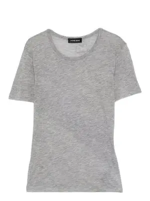 ANINE BING Sylvie Short-sleeve Crew Neck T-shirt - Grey