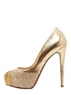 CHRISTIAN LOUBOUTIN Maggie 120mm Heeled Pumps - Yellow