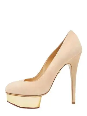 CHARLOTTE OLYMPIA Platform Heel Pumps - Neutrals
