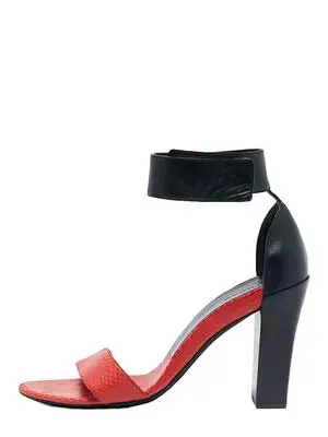 Chloé Leather Ankle-strap Sandals - Red