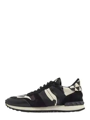 Valentino Garavani Camo-print Sneakers - Black