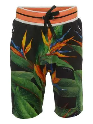 Dolce & Gabbana Tropical-print Knitted Shorts - Green