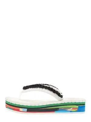 Chloé Braided Thong Sandals - White