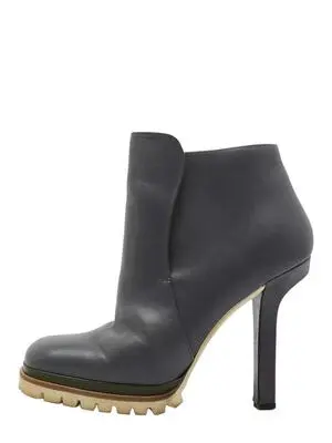 Marni 130mm Leather High-heel Boots - Grey