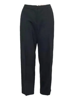 Emporio Armani Wool Mohair Trousers - Black