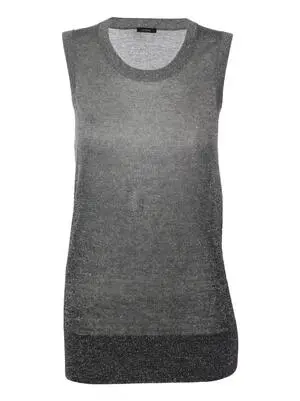 JOSEPH Crew-neck Tank Top - Grey