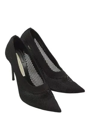 Stella McCartney 100mm Mesh Pointed-toe Pumps - Black