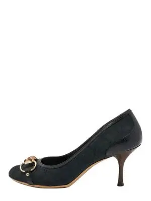 Gucci 110mm Bamboo-detail Pumps - Black