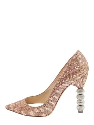 SOPHIA WEBSTER 105mm Glitter Coco Pumps - Pink