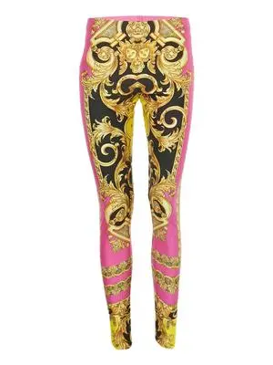 Versace Jersey Print Trousers - Pink