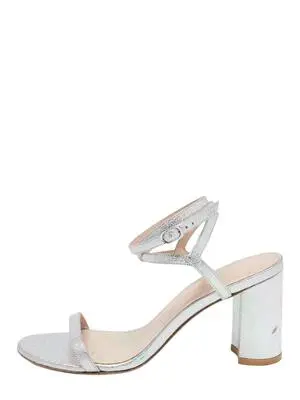 STUART WEITZMAN 85mm Leather Heeled Sandals - Grey