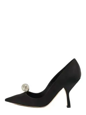 Dior Satin Pointed-toe Stiletto Heel Pumps - Black