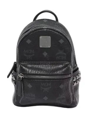Mcm Studded-embellished Backpack - Black