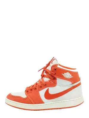 JORDAN Air 1 Leather Sneakers - Orange