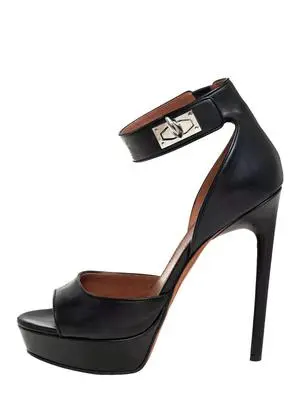Givenchy 130mm Leather Ankle-strap Sandals - Black