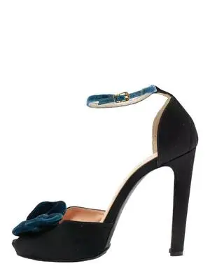 N°21 125mm Bow-detail Sandals - Black