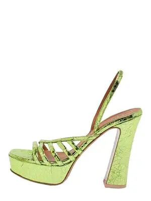 MALONE SOULIERS Amaya 125mm Sandals - Green