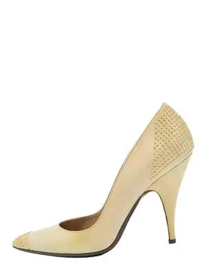 Burberry 110mm Patent-leather Pumps - Neutrals