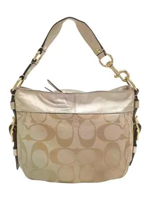 COACH Metallic Leather Hobo - Neutrals