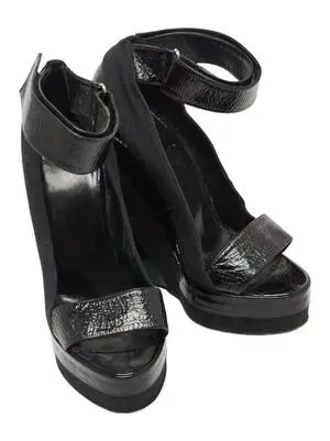 Pierre Hardy 150mm Leather Wedge Pumps - Black