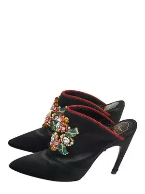 ROGER VIVIER Crystal-Embellished Mules