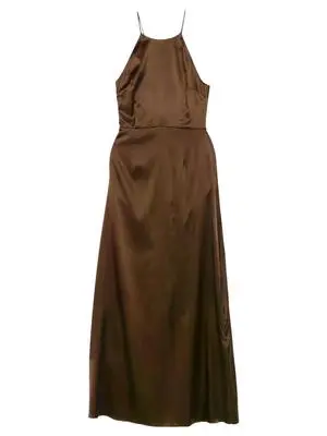 THE GARMENT Cata Tie-detail Maxi Dress - Brown