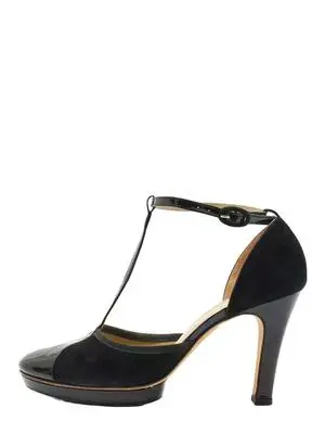 Repetto Patent Leather And Suede Pumps - Black