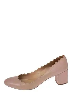 Chloé 65mm Scallop-trim Leather Pumps - Neutrals