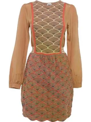 Missoni Patterned Mini Dress - Brown
