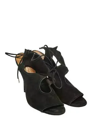 AQUAZZURA Cut-Out Suede Sandals