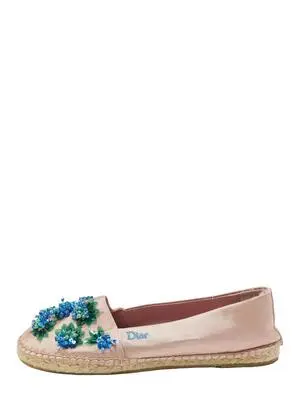 DIOR Floral-Appliqué Espadrilles