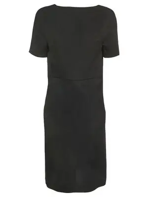 Balenciaga Crepe Midi Dress - Black