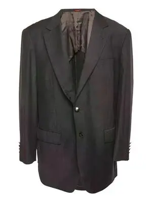 Ermenegildo Zegna Zenith Wool Lapel Blazer - Black