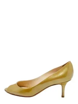 JIMMY CHOO Peep-toe Pumps - Gold