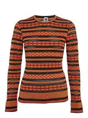 Missoni Patterned Knit Top - Orange