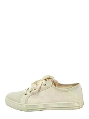 GUCCI Leather-Panel Low-Top Sneakers