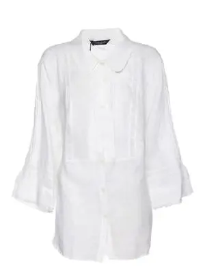 Marina Rinaldi Embroidery Button-front Blouse - White