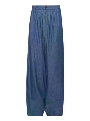 THE ROW Rufos Pleated Trousers - Blue