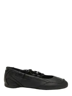DIESEL® Lace-up Ballet Flats - Black