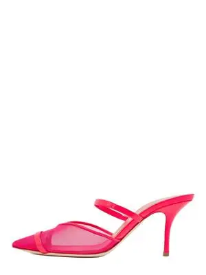 MALONE SOULIERS 70mm Patent Mesh Mules - Pink