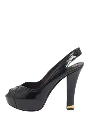 LOUIS VUITTON 125mm Leather Heeled Pumps - Black