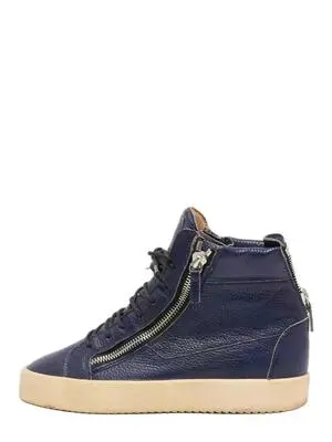 GIUSEPPE ZANOTTI Leather Boots - Blue