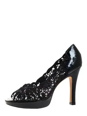 Rene Caovilla 115mm Lace Pumps - Black