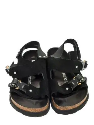 Dior X Birkenstock Milano Flat Sandals - Black