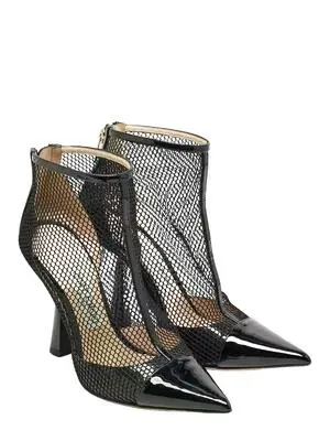 JIMMY CHOO Kix Patent-leather Boots - Black