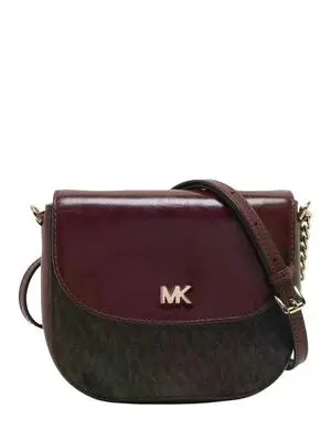 Michael Kors Mott Logo Crossbody Bag - Brown