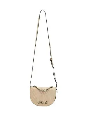 Karl Lagerfeld Quilted Crossbody Bag - Neutrals