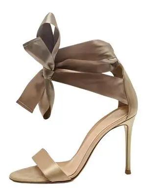 GIANVITO ROSSI Gala Ribbon-tie Sandals - Grey