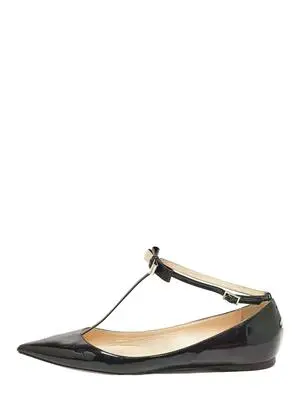 JIMMY CHOO Patent Leather Ballerina Flats