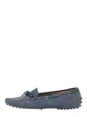 TOD'S Suede Boat Shoes - Blue